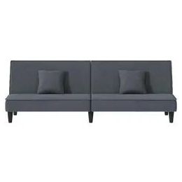 vidaXL Schlafsofa Dunkelgrau Samt