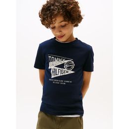 Tommy Hilfiger T-Shirt »TEXTURED GRAPHIC PRINT TEE SS« für Kinder bis 16 Jahre Dark Night Navy 7 (122) 7 (122) T-Shirt von Tommy Hilfiger für Jungen