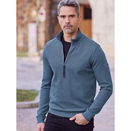 Lerros Sweatshirt »Unifarbener Sweattroyer für Herren« CRISPY BLUE L L Normale Passform