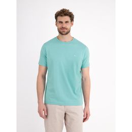 Lerros T-Shirt &raquo;Basic T-Shirt mit Logostitch&laquo; COASTAL BLUE M M Normale Passform