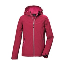 Killtec Softshelljacke »KOW 349 GRLS SFTSHLL JCKT« Wasserdichte Mädchen-Softshelljacke mit Kapuze, atmungsaktiv, warm himbeere 116 116 Mädchen...