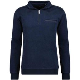 Ragman Sweatshirt Dunkelblau-711 3XL5658 3XL5658 Stehkragen mit Zip