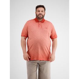 Lerros Poloshirt »Gestreiftes Poloshirt in Großen Größen« EARTH RED 6XL 6XL Fineliner-Streifen-Muster