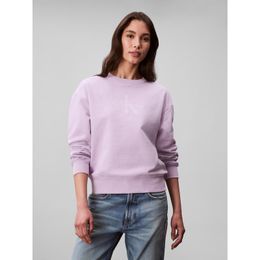 Calvin Klein Jeans Sweatshirt &raquo;LS MNLG FRNCH TRRY R&laquo;, Mit Rundhalsausschnitt Lavender Blush M (40) M (40) Sweatshirt von Calvin Klein Jeans Womanswear