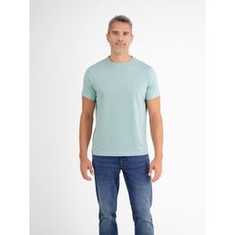 Lerros T-Shirt &raquo;Basic T-Shirt mit Logostitch, unifarben&laquo; CLOUD BLUE XL XL Normale Passform
