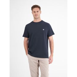 Lerros T-Shirt »Herren T-Shirt in Waffel-Piqué« CLASSIC NAVY M M MODERN FIT (schmale Passform)