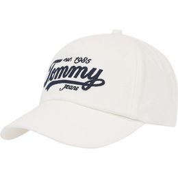 Tommy Jeans Baseball Cap »TJM ARCHIVE SCRIPT CAP« Mit festem Schirm Ancient White