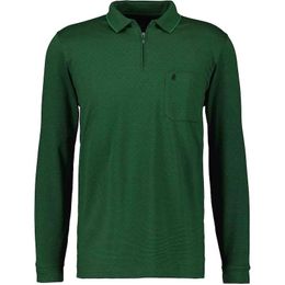 Ragman Poloshirt Dunkelgrün-035 S S Reissverschluss
