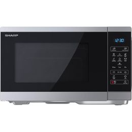Sharp Mikrowelle »YC-MS252AE-S« Mikrowelle 900 W silber/schwarz
