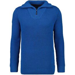 Ragman Rundhalspullover Tintenblau-776 54 54 Troyer-Kragen