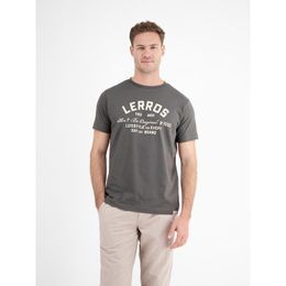 Lerros T-Shirt »Sommerliches T-Shirt mit Print« BASALT GREY S S MODERN FIT (schmale Passform)