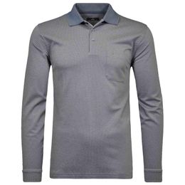 Ragman Poloshirt Grau-Blau-108 S S Legere Passform