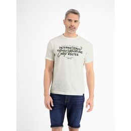 Lerros T-Shirt »Herren Jersey T-Shirt mit Brustprint« BROKEN WHITE L L MODERN FIT (schmale Passform)