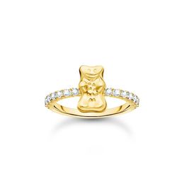 Thomas Sabo Fingerring »x HARIBO: Ring mit Goldbär« mit Zirkonia (synth.) gelbgoldfarben-kristallweiß 60 Thomas Sabo x HARIBO: Ring mit Goldbär