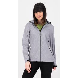 LPO Softshelljacke &raquo;SHELBY PEAK II&laquo; leichte Softshelljacke mit All-Over-Print und abnehmbarer Kapuze grau 46 (L) 46 (L) Leichte Softshelljacke mit...