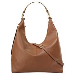 Samantha Look Shopper Made in Italy, Große Handtasche mit Smartphonefach cognac