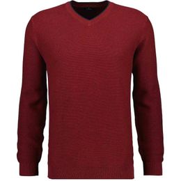 Ragman Rundhalspullover Weinrot-615 58 58 Strickpullover