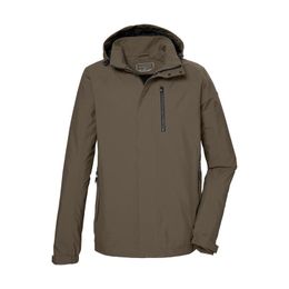 Killtec Outdoorjacke »KOS 52 MN JCKT« Funktionsjacke: wind- und wasserdicht, atmungsaktiv, abnehmbare Kapuze olivgrün L L Herren Funktionsjacke mit...