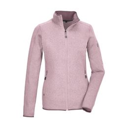 Killtec Fleecejacke »KOW 111 WMN KNT FLC JCKT« Strickfleecejacke, Melange-Optik, Stretch, verschließbare Taschen orchidee 44 44 Damen...