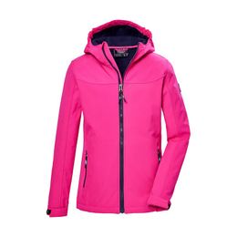 Killtec Softshelljacke »KOS 145 GRLS SFTSHLL JCKT« Wind- und wasserabweisende Mädchenjacke, atmungsaktiver Mesh-Einsatz fuchsia 128 128 Kids...