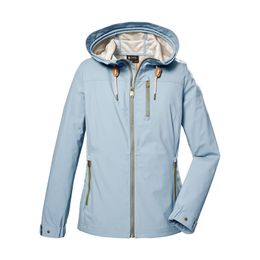 G.I.G.A. by Killtec G.I.G.A. DX BY KILLTEC Softshelljacke &raquo;GS 24 WMN SFTSHLL JCKT&laquo; Wasserabweisende Softshelljacke, verstellbare Kapuze, winddicht hellblau 38 38 Damen...
