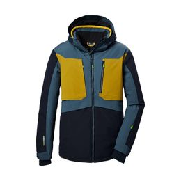 Killtec Skijacke »KSW 47 MN SKI JCKT« Wasserdichte Herrenjacke, atmungsaktiv, abnehmbare Kapuze stahlblau S S Skijacke mit abzippbarer Kapuze und...