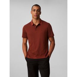 Calvin Klein Herren Poloshirt &raquo;SS SUPIMA CHEST EMB POLO&laquo; Mit Rundhalsausschnitt rot XL