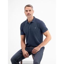 Lerros Poloshirt »Herren Poloshirt in gewaschener Optik« CLASSIC NAVY M M MODERN FIT (schmale Passform)