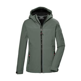 Killtec Softshelljacke »KOS 145 GRLS SFTSHLL JCKT« Wind- und wasserabweisende Mädchenjacke, atmungsaktiver Mesh-Einsatz olivgrün 176 176 Kids...