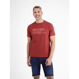 Lerros T-Shirt »T-Shirt in Strukturqualität« EARTH RED XL XL MODERN FIT (schmale Passform)