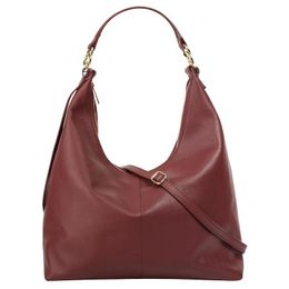 Samantha Look Shopper Made in Italy, Große Handtasche mit Smartphonefach rot