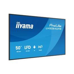 iiyama ProLite LH5064UHS-B1AG, Public Display schwarz (matt), UltraHD/4K, IPS, WiFi, Fernbedienung