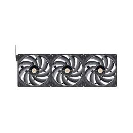 Thermaltake TOUGHFAN EX14 Pro High Static Pressure PC Cooling Fan - Swappable Edition, Geh&auml;usel&uuml;fter schwarz, 3-Fan Pack, 140 mm
