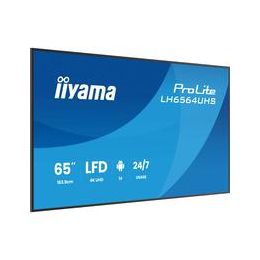 iiyama ProLite LH6564UHS-B1AG, Public Display schwarz (matt), UltraHD/4K, VA, WiFi, Fernbedienung
