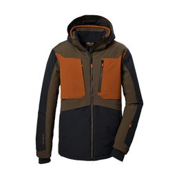 Killtec Herren Skijacke &raquo;KSW 47 MN SKI JCKT&laquo; Wasserdichte Herrenjacke, atmungsaktiv, abnehmbare Kapuze braun XL
