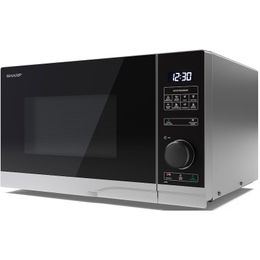 Sharp Mikrowelle »YC-PS234AE-S« Mikrowelle 900 W silberfarben