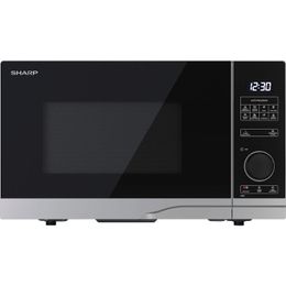 Sharp Mikrowelle »YC-PS254AE-S« Mikrowelle 900 W silber/schwarz