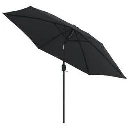 vidaXL Sonnenschirm mit Metall-Mast 300 cm Schwarz