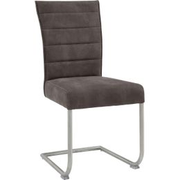 NIEHOFF SITZMÖBEL Freischwinger NIEHOFF SITZMÖBEL, braun, B:46cm H:99cm T:59cm, Stühle, in 2 Farben