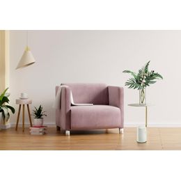 Beistelltisch Kayoom "Rocio, Ausgefallenes Design,Stabiler Marmor-Sockel", weiß, B:40cm H:54cm T:40cm, Tischplatte: 100% marmorisiertes Glas / Gestell: Marmor, Edelstahl, Tische, Beistelltisch, ausgefallenes Gestell, stabiler Marmorfuß, marmorierte Glasplatte