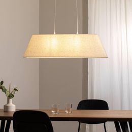 Hängeleuchte Miriel, 90 cm, Textil, Holz