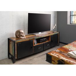 TV-Board Altholz 178x43x55 mehrfarbig lackiert INDUSTRIAL #105