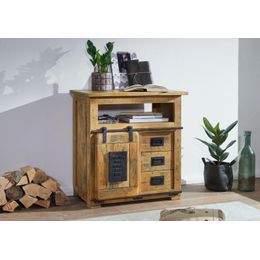 Kommode Mango 80x45x85 natur lackiert RAILWAY #110