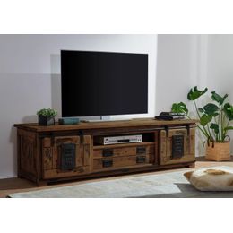 TV-Board Mango 180x55x50 braun lackiert RAILWAY #446