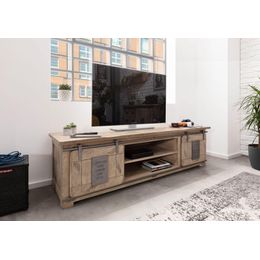 TV-Board Mango 180x55x50 whitewash lackiert RAILWAY #335
