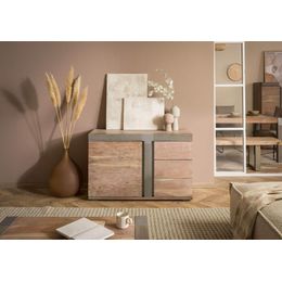 Sideboard Akazie 115x45x75 beige lackiert Amsterdam #109