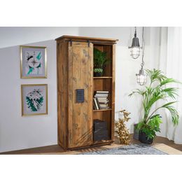 Schrank Mango 100x50x190 natur lackiert RAILWAY #115