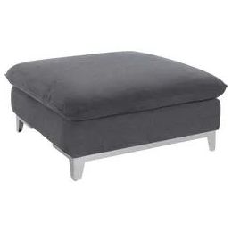 Hocker COTTA "Teresa", grau (stone), B:98cm H:46cm T:98cm, Struktur (100% Polyester );Chenille (90% Polyester; 10% Polyamid ), Hocker