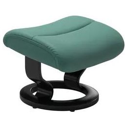 Fußhocker stressless "View", grün (aqua grün paloma), B:57 H:40 T:47, Leder BATICK: BATICK ist ein leicht korrigiertes, durchgefärbtes und genarbtes Möbelleder, bei dem die meisten Unebenheiten und Spuren in der Regel entfernt wurden.;Leder PALOMA: PALOMA ist ein durchgefärbtes Semianilin-Möbelleder mit natürlicher Narbung.;ROHLEDER Stoff Q2 FARON: Ein fester zuverlässiger Bouclé mit einem struktu