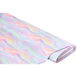 buttinette Elastik-Jersey Sport & Swim "Regenbogen", bunt